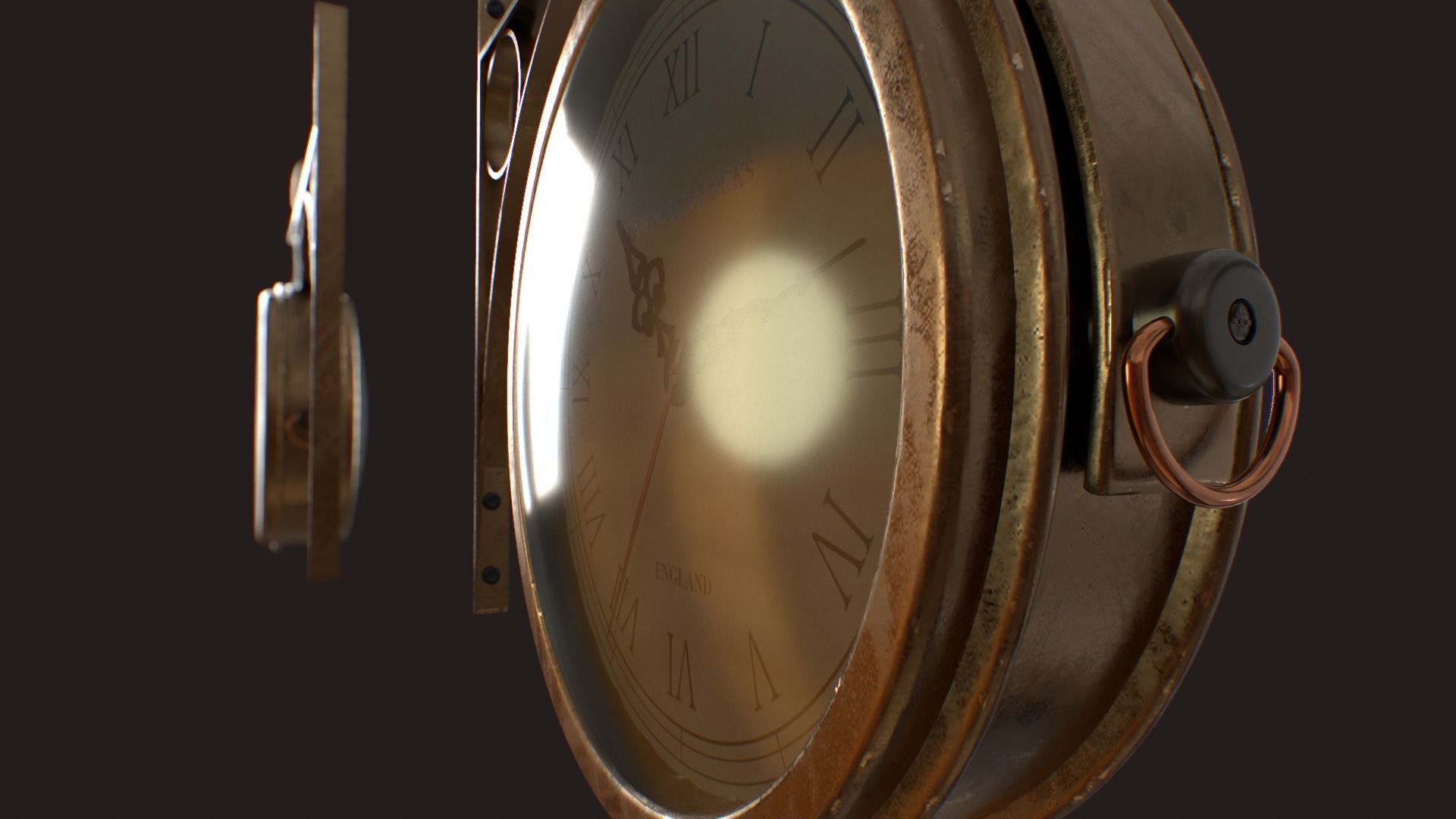 3D model Antique Railway Station Clock VR / AR / low-poly | CGTrader