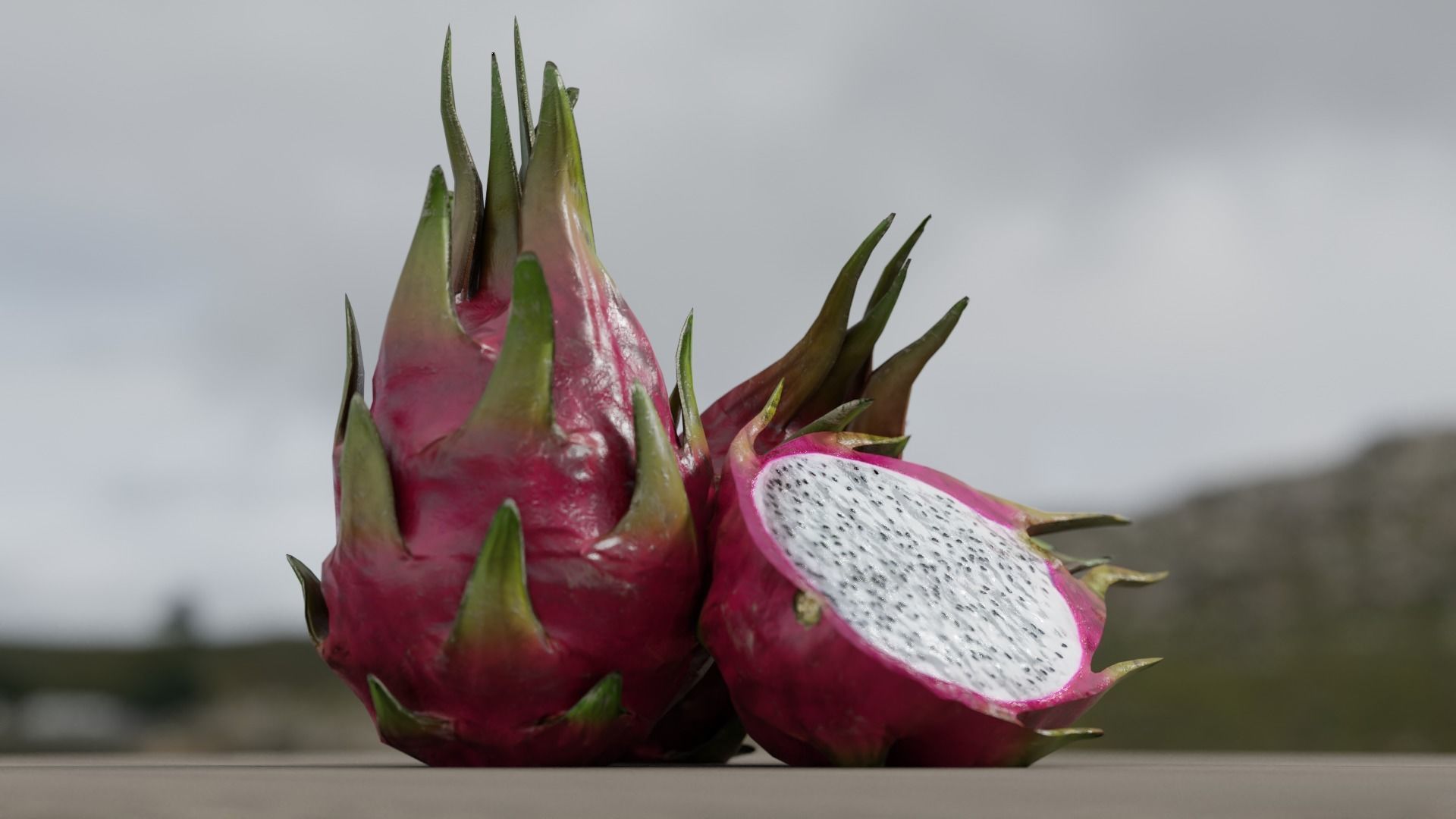 3D model Dragon fruit - Pitaya VR / AR / low-poly | CGTrader