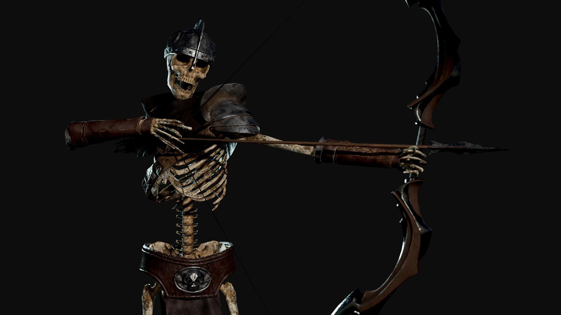 3D model Skeleton Archer - Game Ready VR / AR / low-poly rigged | CGTrader