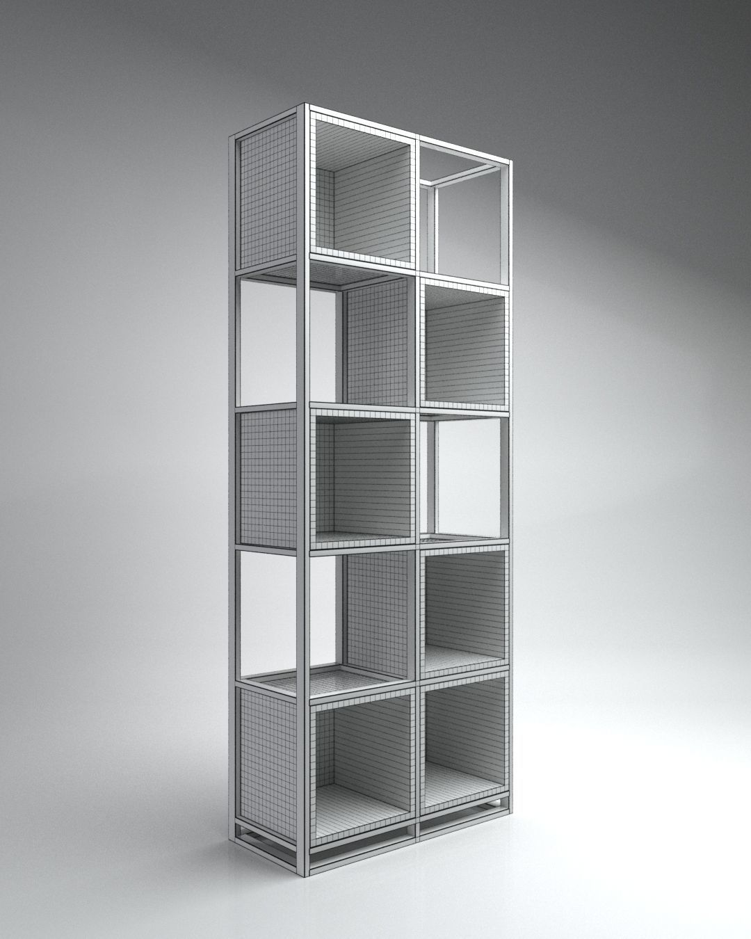 High-tech shelf 3D model | CGTrader