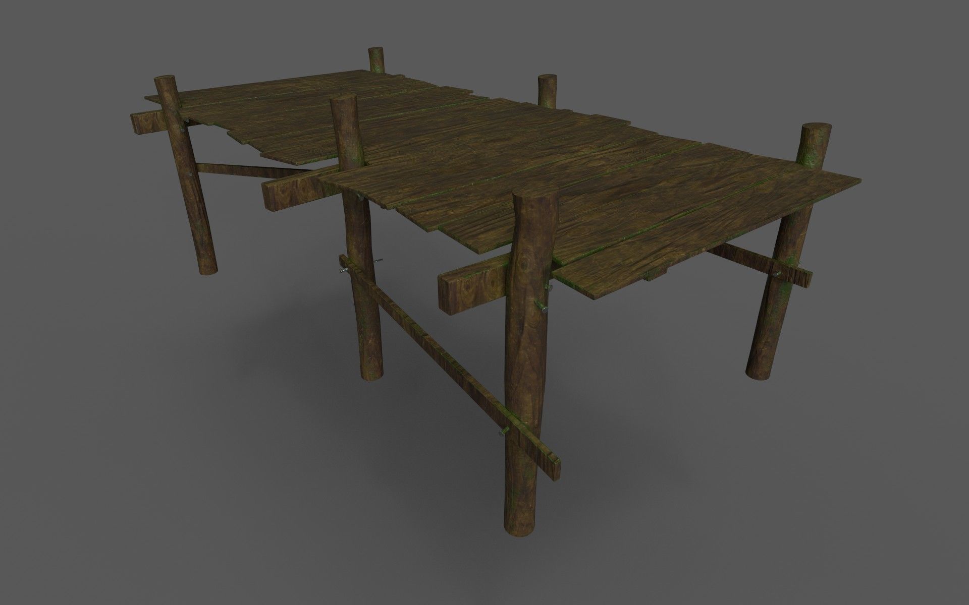3D model wooden jetty VR / AR / low-poly | CGTrader