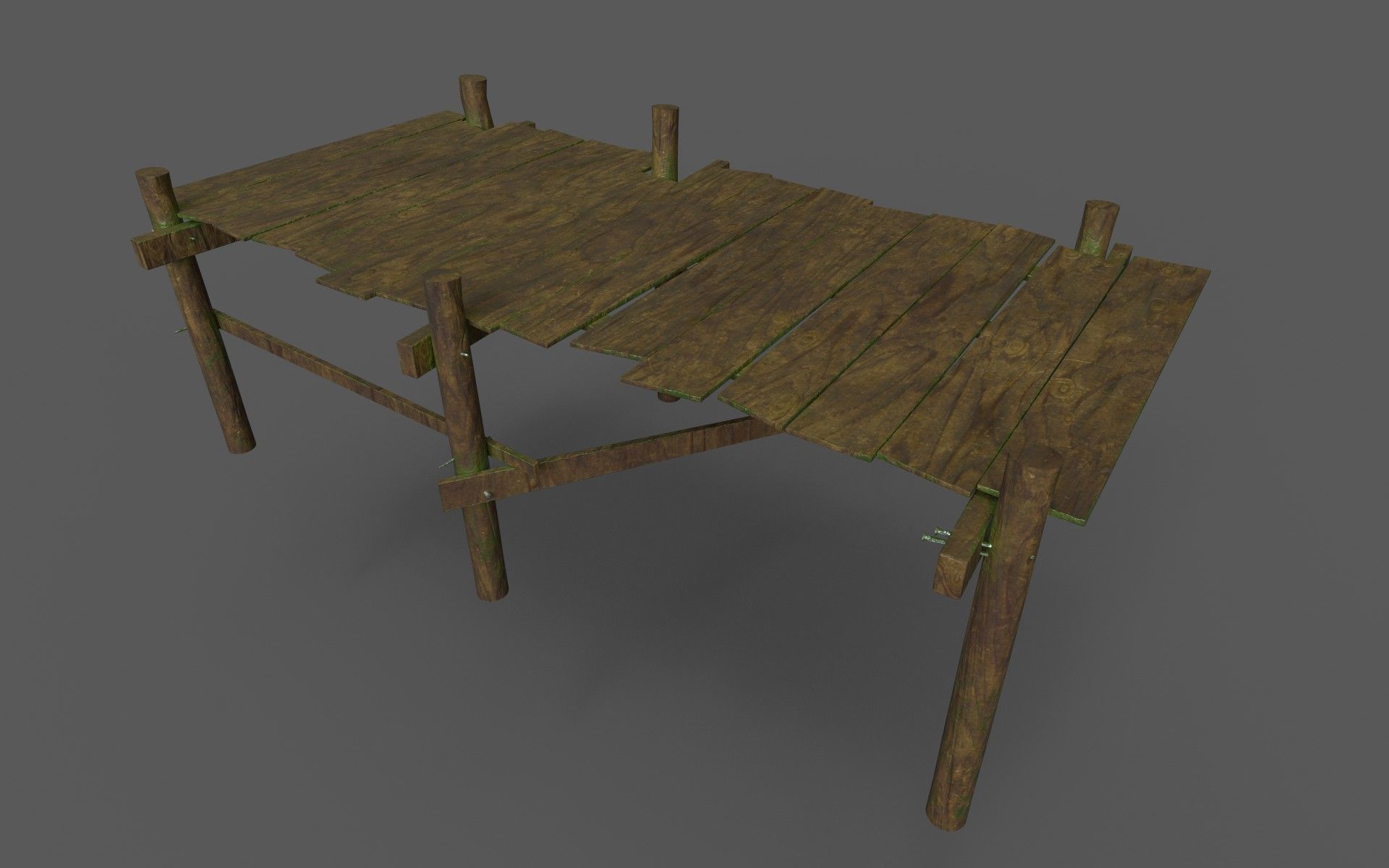 3D model wooden jetty VR / AR / low-poly | CGTrader