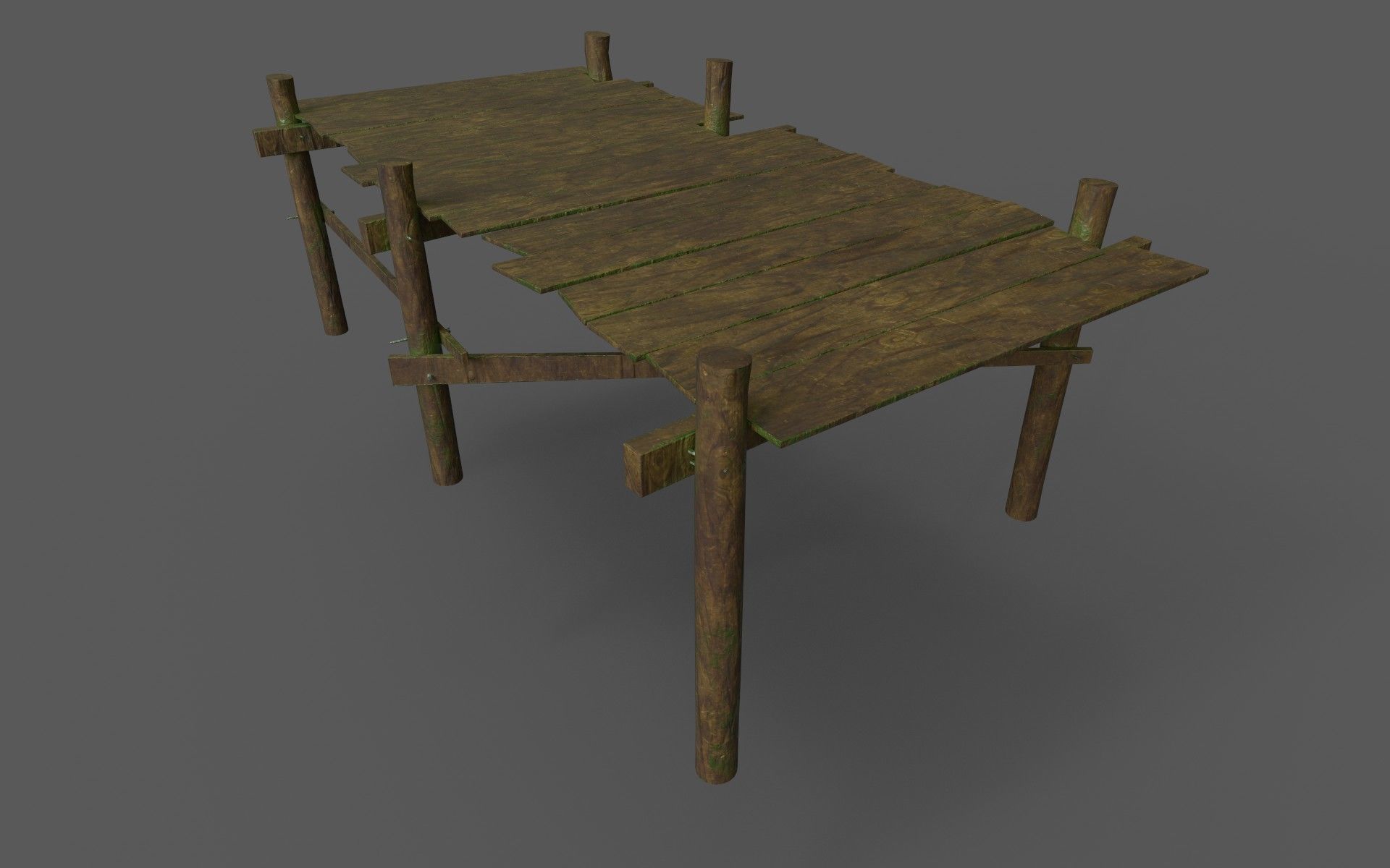 3D model wooden jetty VR / AR / low-poly | CGTrader