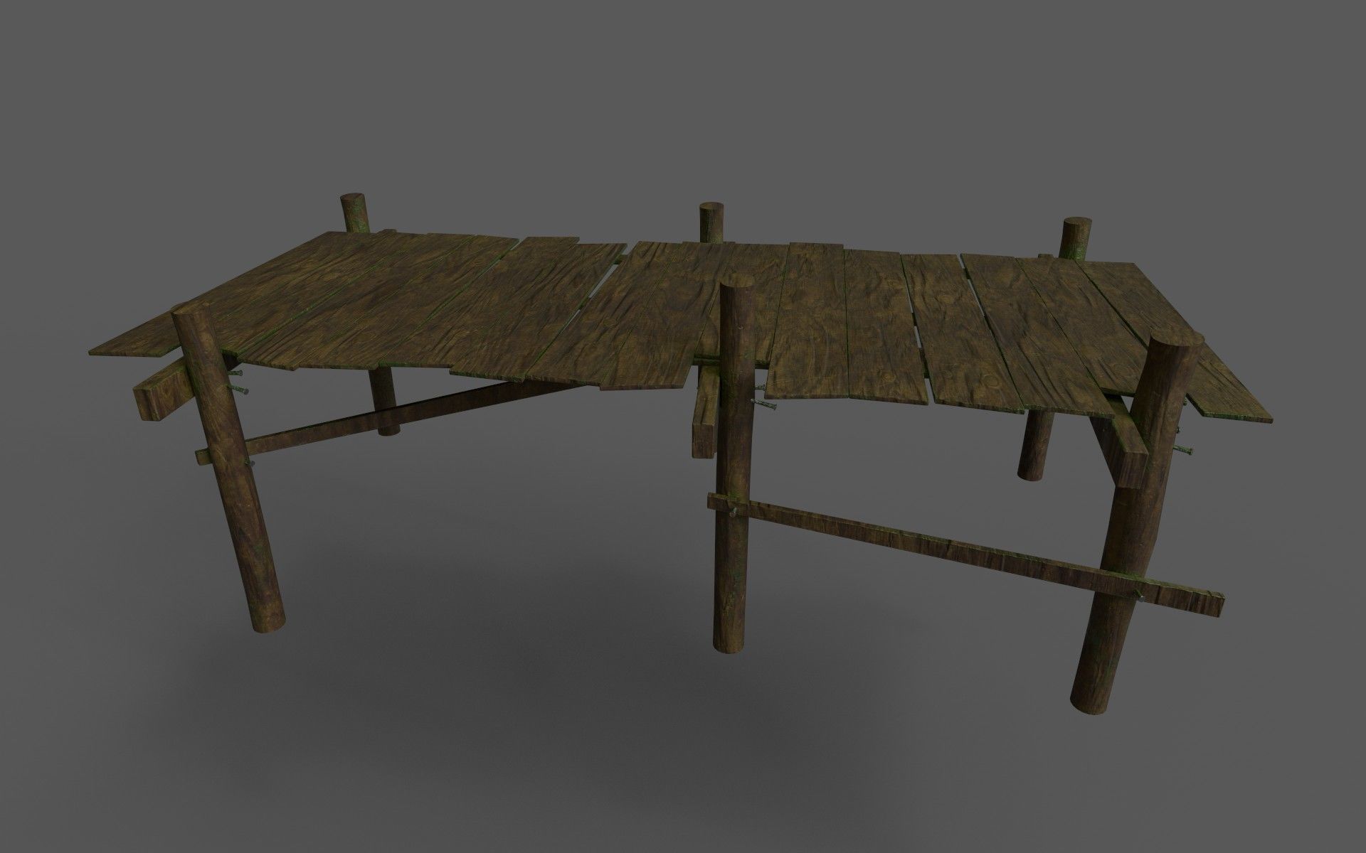 3D model wooden jetty VR / AR / low-poly | CGTrader