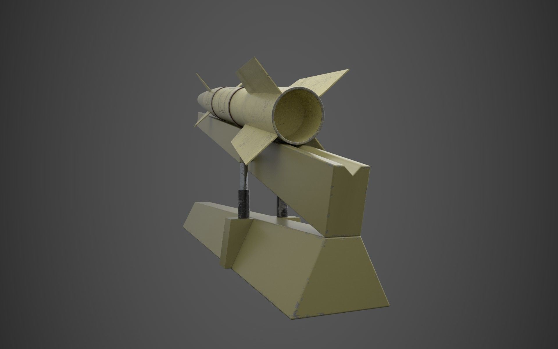 3D model missile VR / AR / low-poly | CGTrader