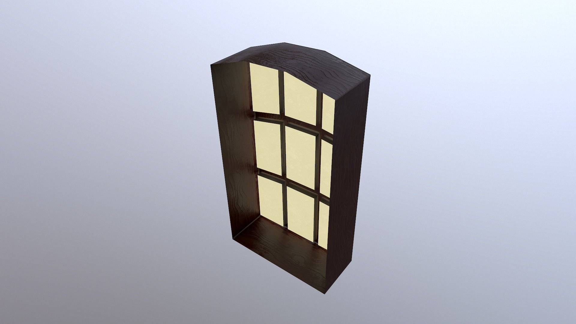 Low Poly Window door with windows free VR / AR / low-poly 3D model ...