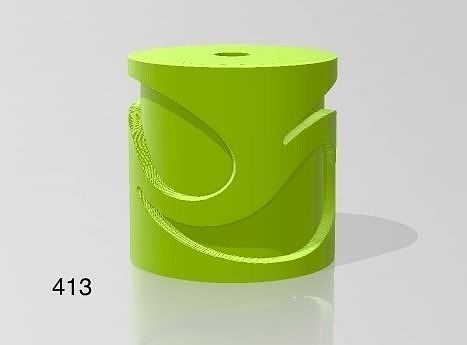 Repating clay tile cookie polimer clay pattern roll 3D model 3D ...