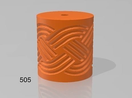 Repating clay tile cookie polimer clay pattern roll 3D model 3D ...