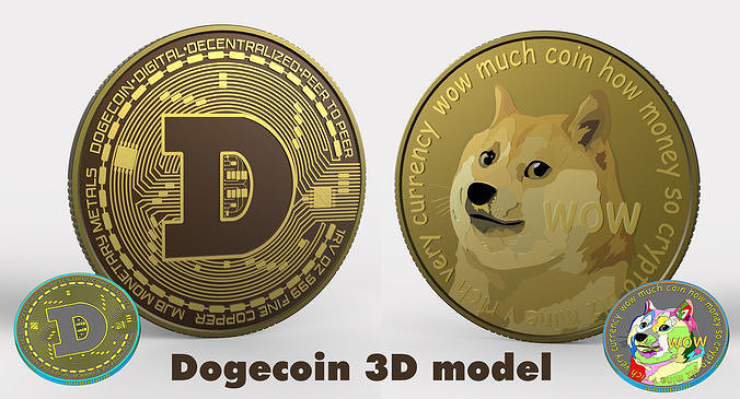 Dogecoin DOGE 3D model | CGTrader