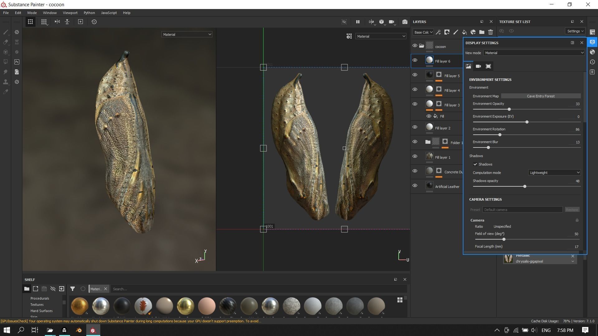 3D model Butterfly cocoon VR / AR / low-poly | CGTrader