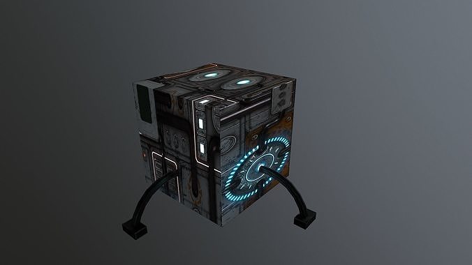 Sci-Fi Energy Cube free VR / AR / low-poly 3D model | CGTrader