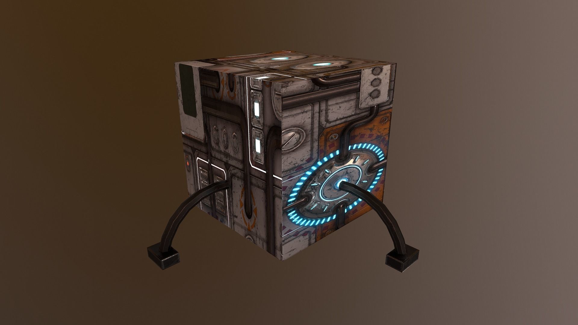 Sci-Fi Energy Cube free VR / AR / low-poly 3D model | CGTrader