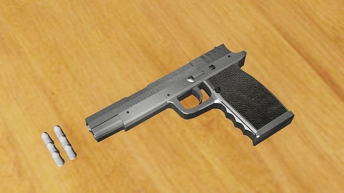 3D model pistol for unity VR / AR / low-poly | CGTrader