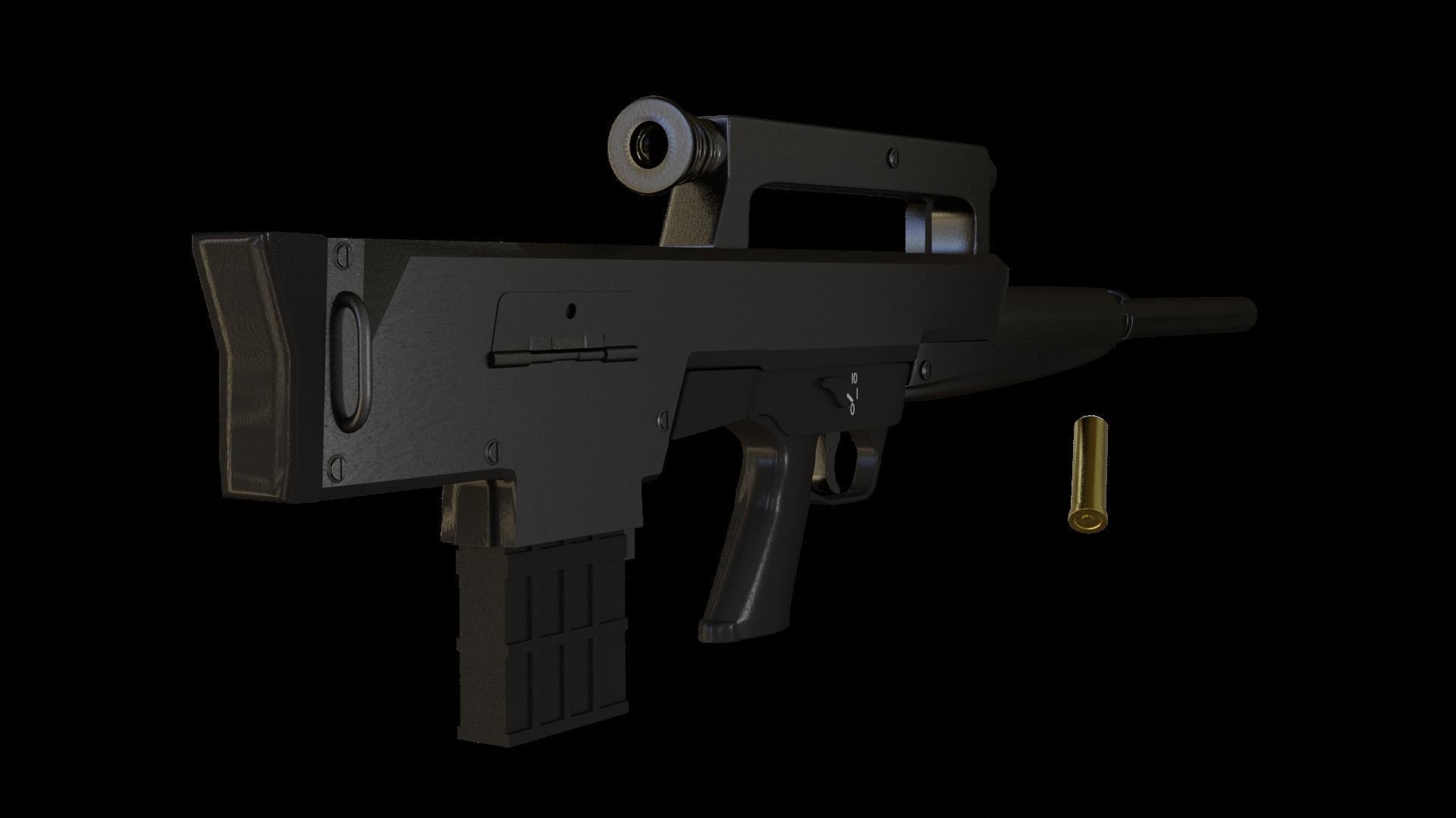 Heckler Koch CAWS 12 Gauge Shotgun free 3D model | CGTrader