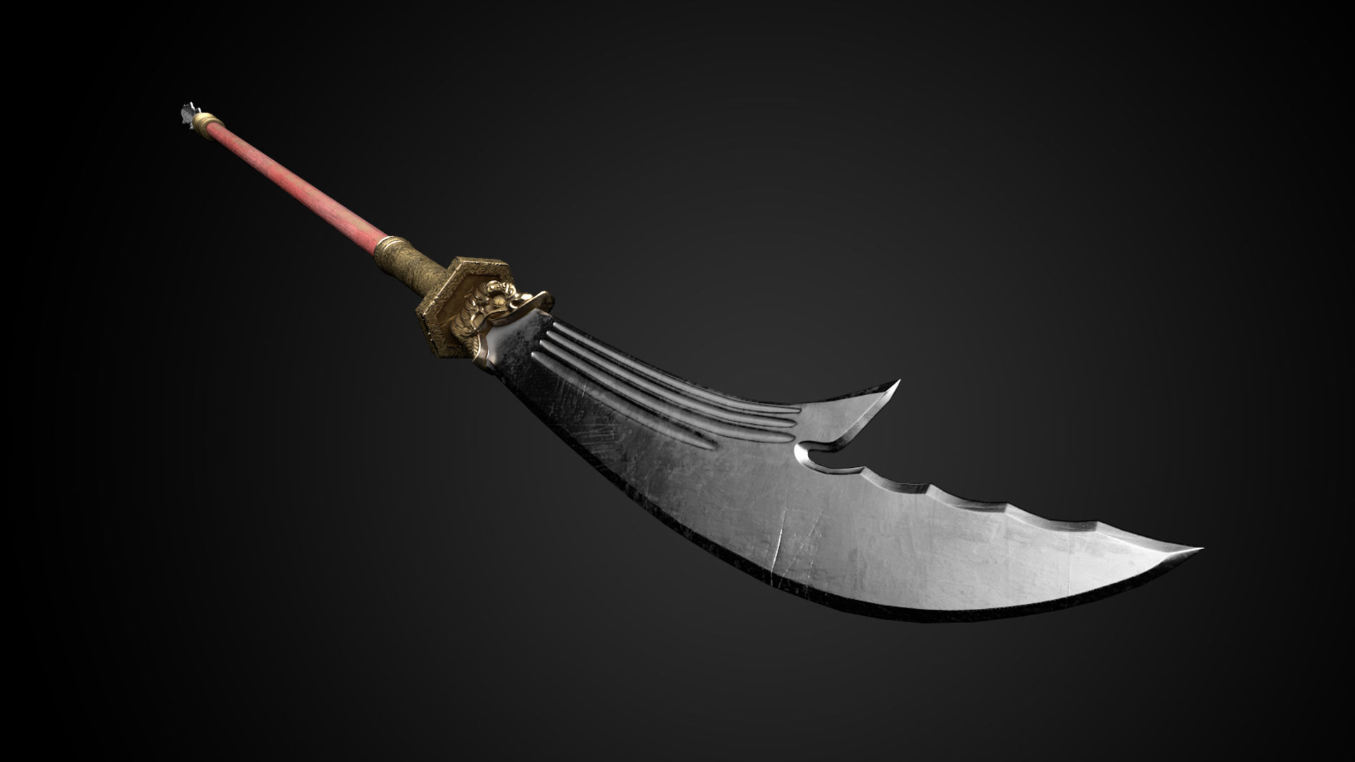 Ancient chinese weapons knife 3D model | CGTrader