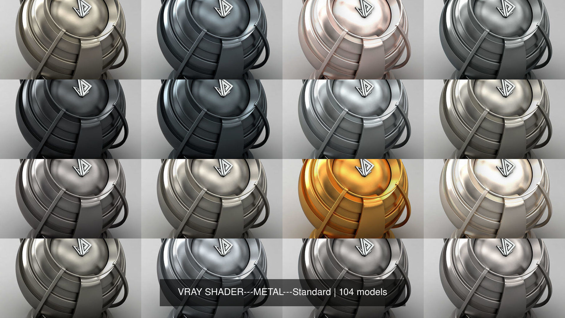 VRAY SHADER---METAL---Standard 3D Model Collection | CGTrader