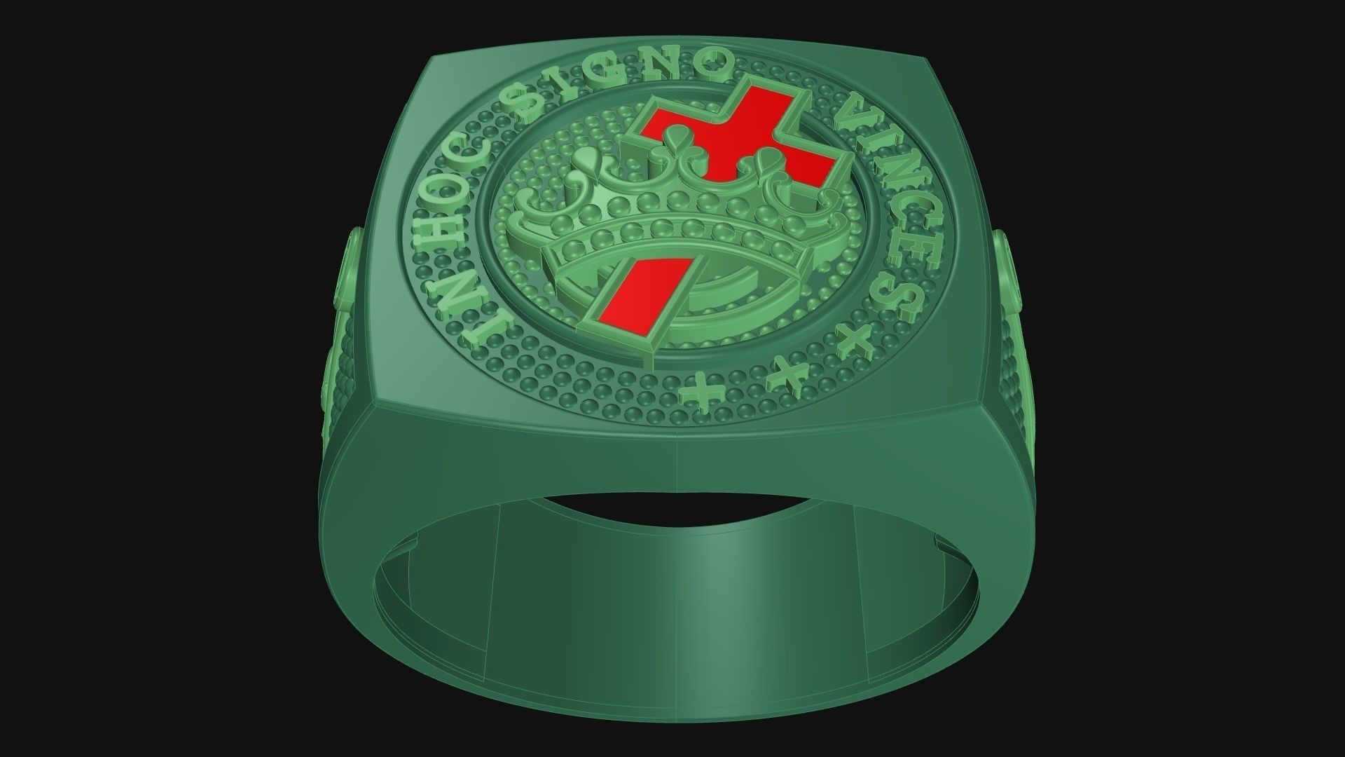 Gold Freemason Ring For Men 3D model 3D printable | CGTrader