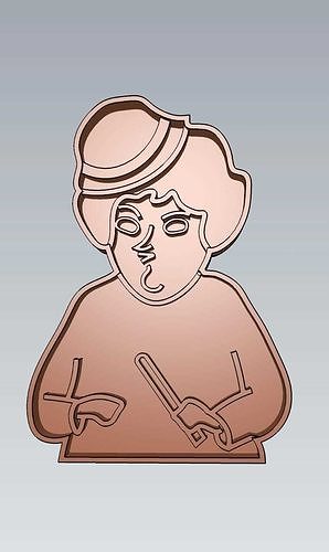 Harry Potter Dolores Umbridge Cookie Cutter Stamp Cake Decor 3D model ...
