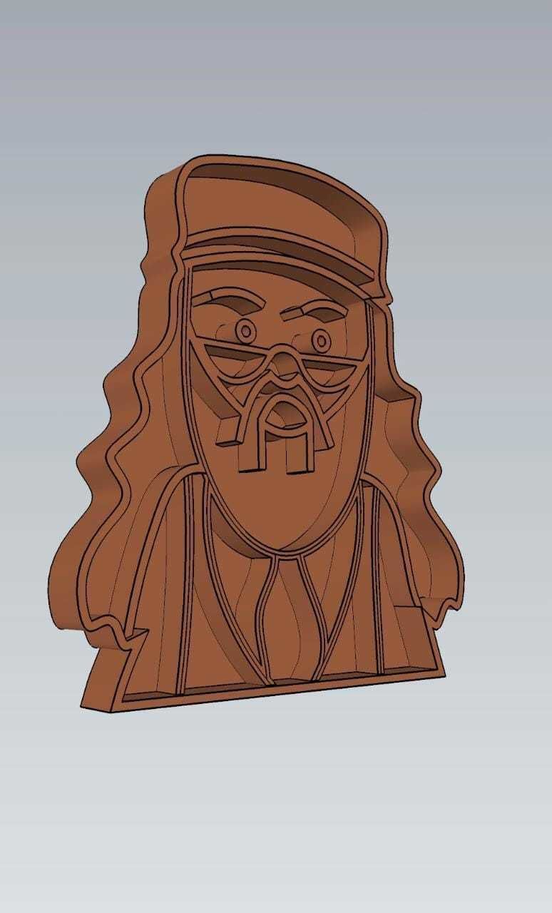 Harry Potter Dumbledore Cookie Cutter Stamp Cake Decorating 3D model ...