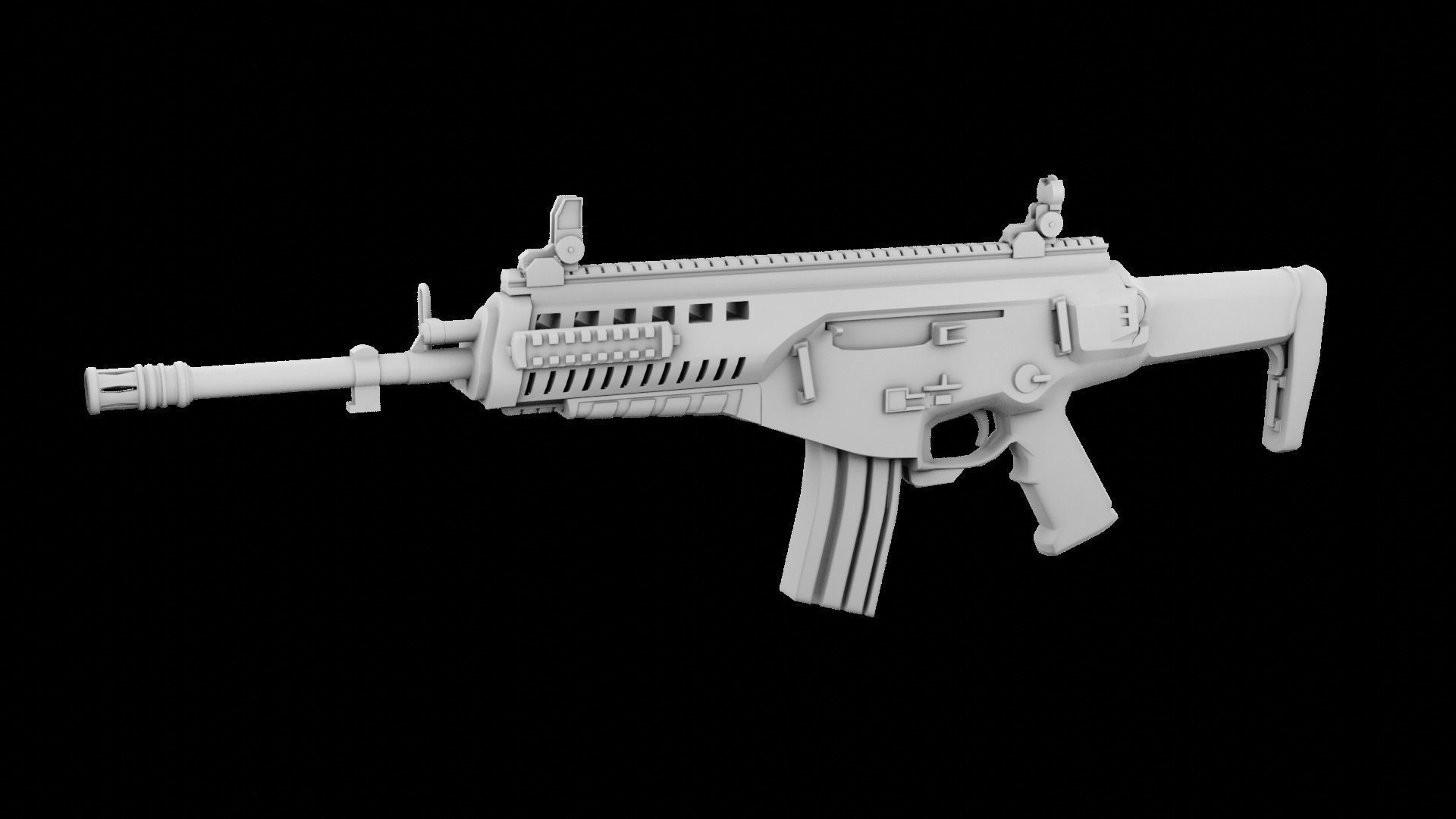 3D model Beretta ARX-160 assault rifle VR / AR / low-poly | CGTrader