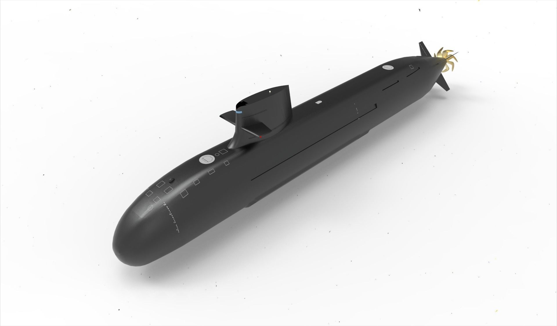 Taigei Class Submarine 3D model | CGTrader