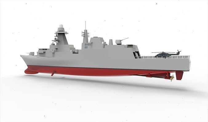 Fremm Frigate Ship 3D model | CGTrader