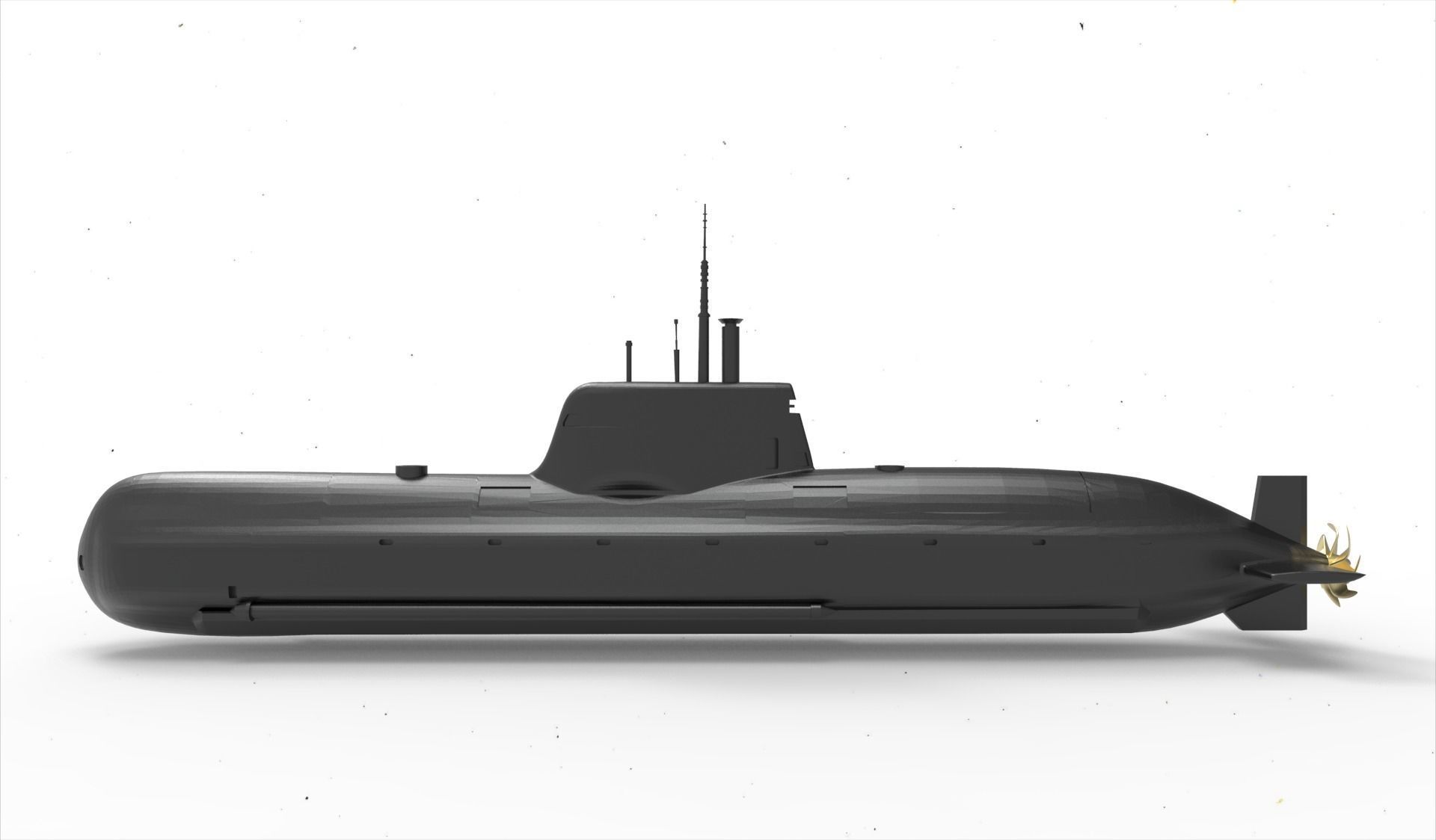 Submarine Type 214 3D model | CGTrader