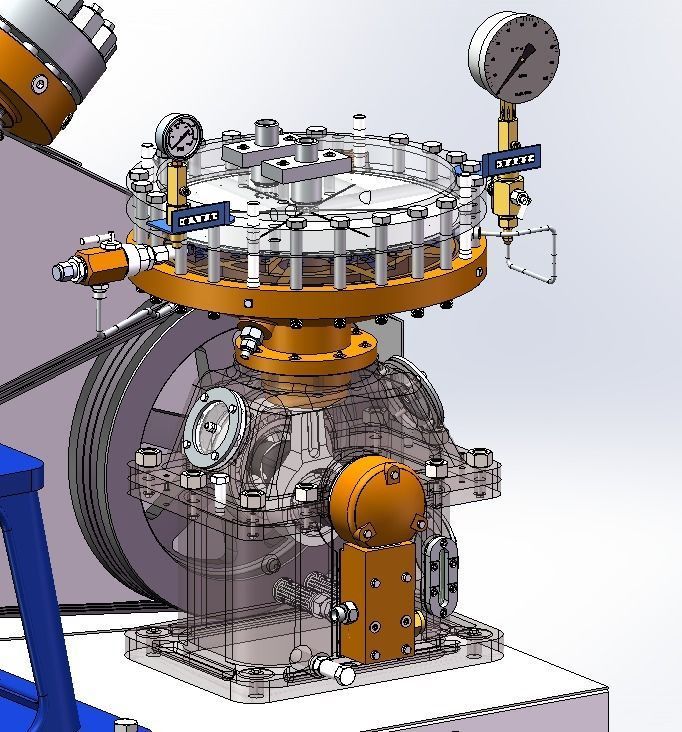 Large ship diaphragm compressor 3D model | CGTrader