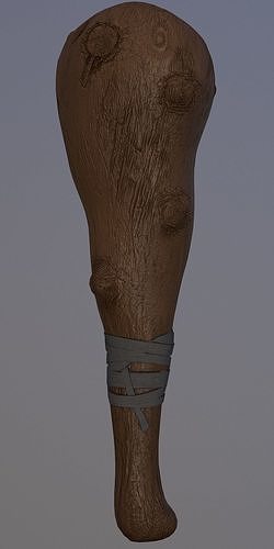 3D model Bludgeon Tribal Weapon Stylized VR / AR / low-poly | CGTrader