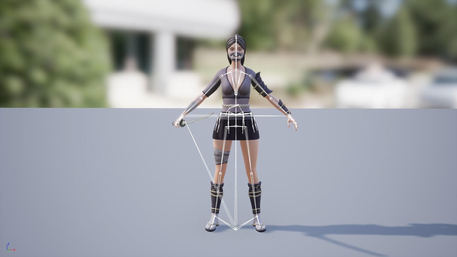 3D model Yoko samurai VR / AR / low-poly | CGTrader