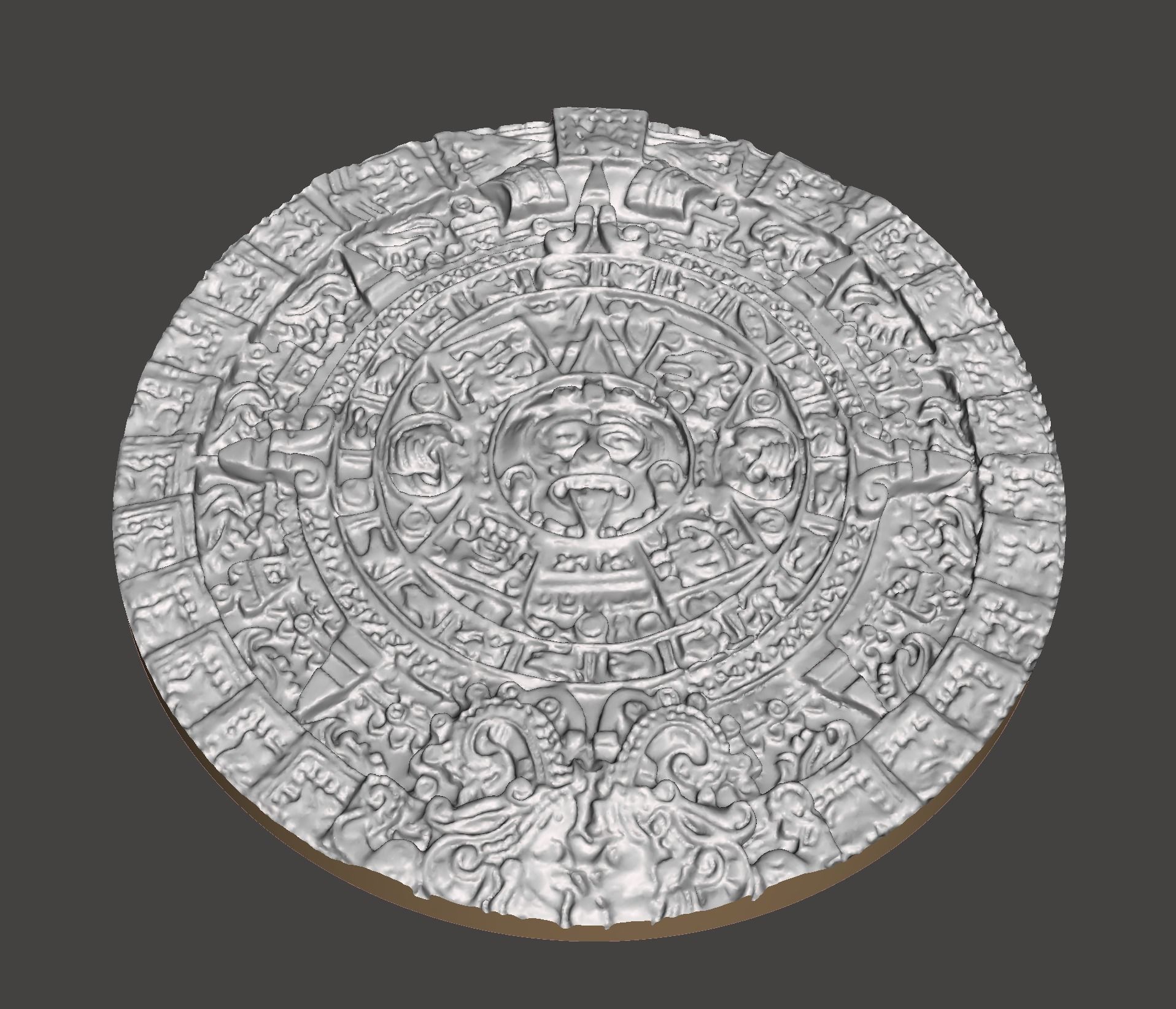 Aztec calendar 3D model | CGTrader