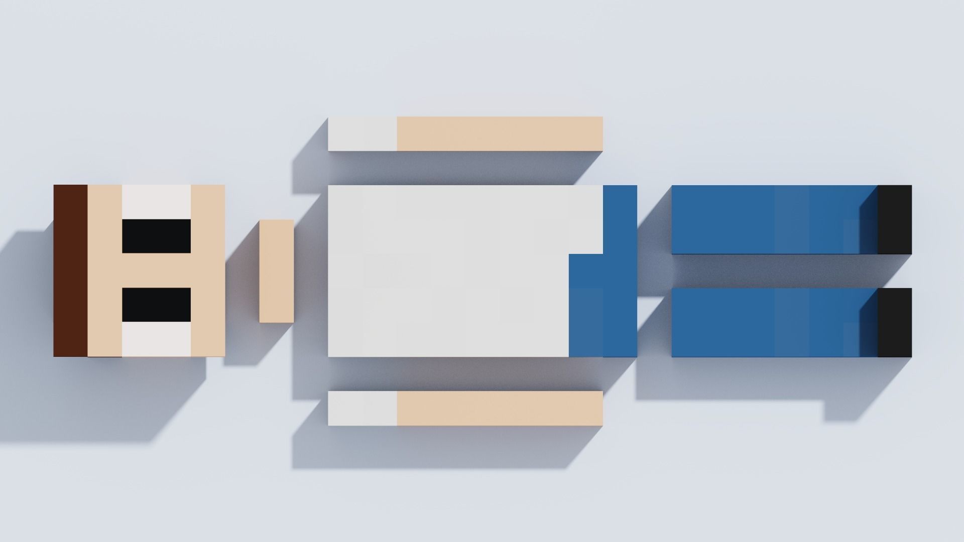 3D model Voxel Human T11 VR / AR / low-poly | CGTrader