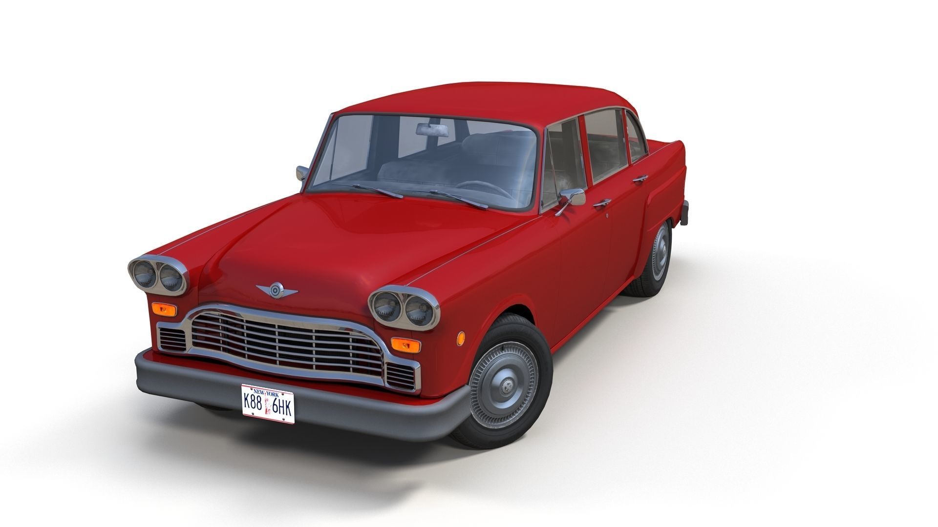 3D model Classic american sedan VR / AR / low-poly | CGTrader