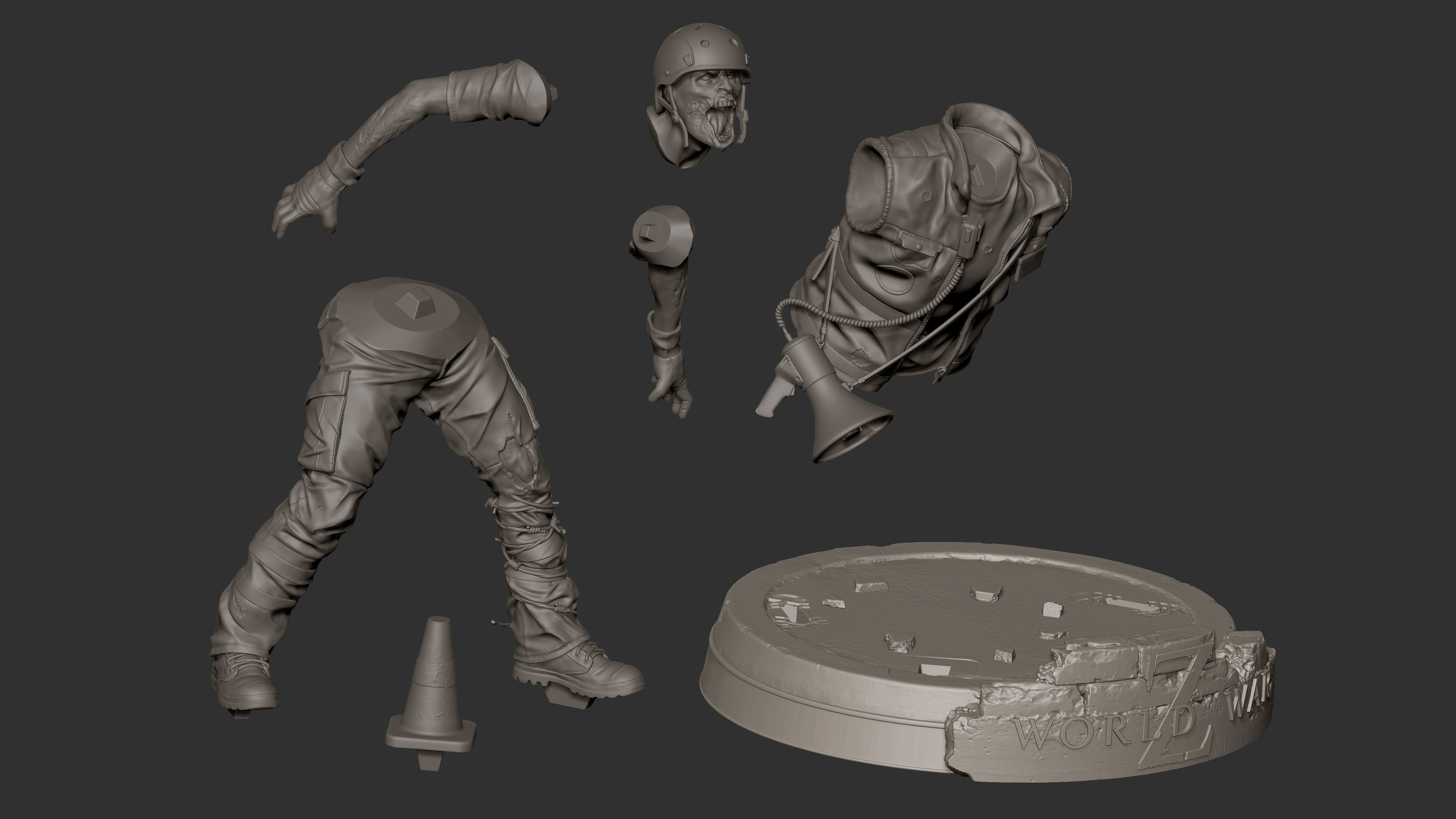 Screamer - World War Z 3D model 3D printable | CGTrader