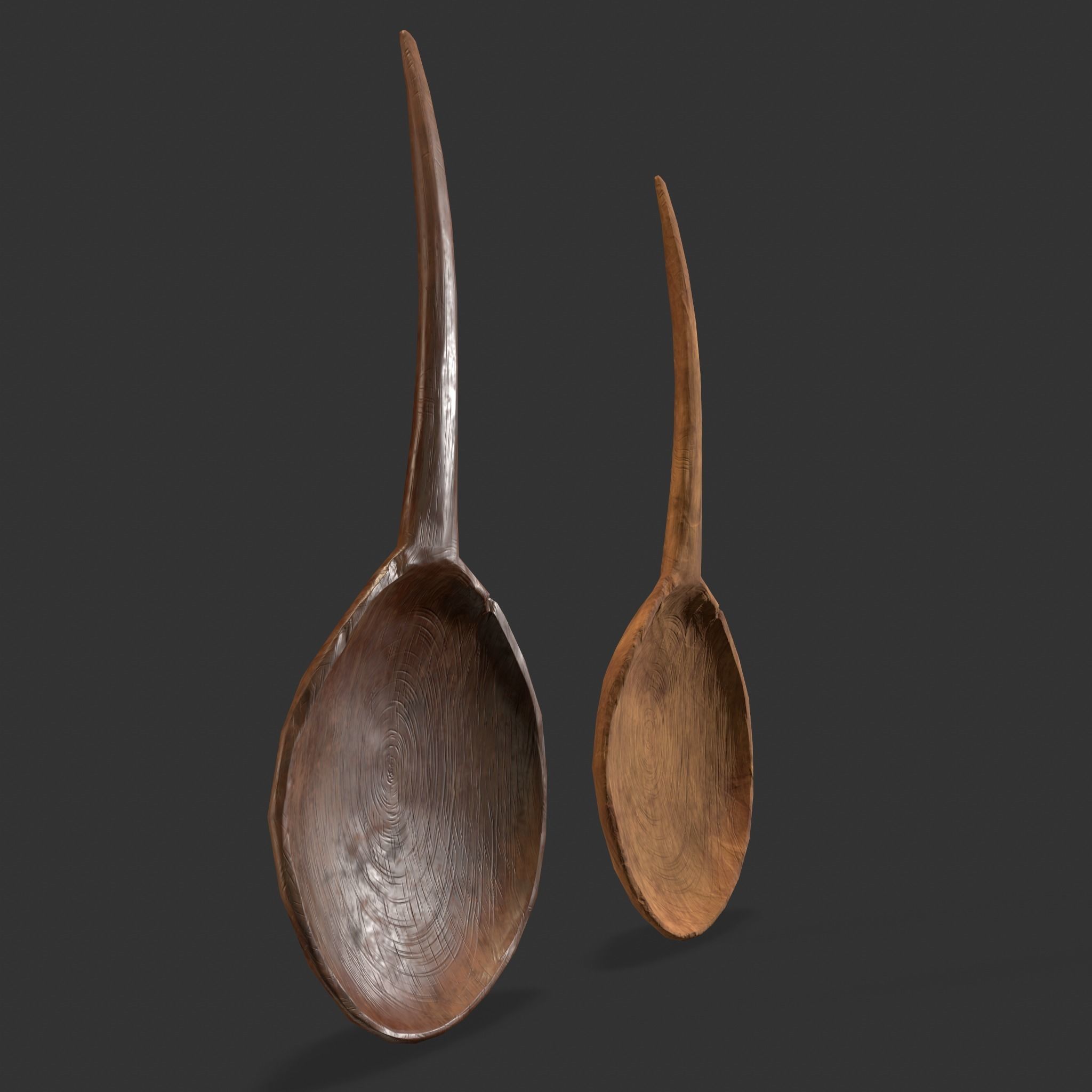 Medieval Round Wood Spoon free VR / AR / low-poly 3D model | CGTrader