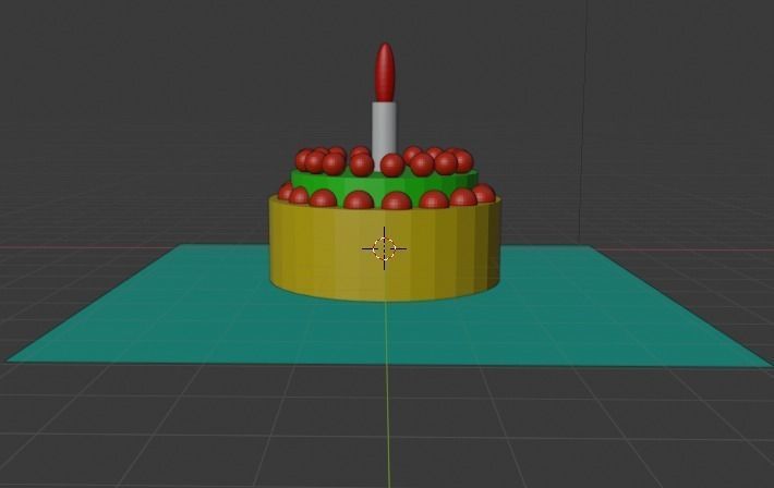 blender cake 3D model | CGTrader