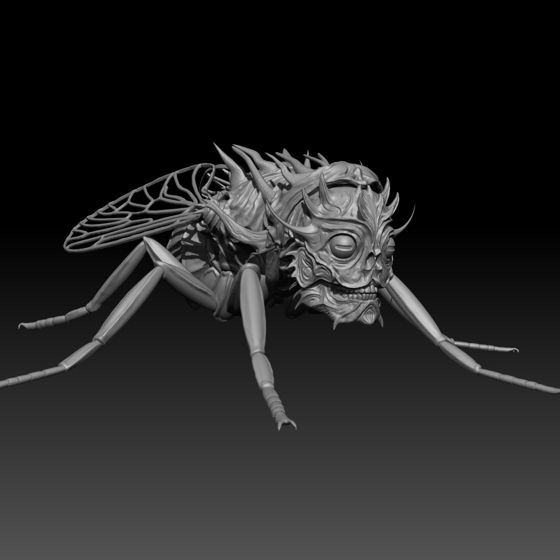 Demon Head fly 3D model | CGTrader