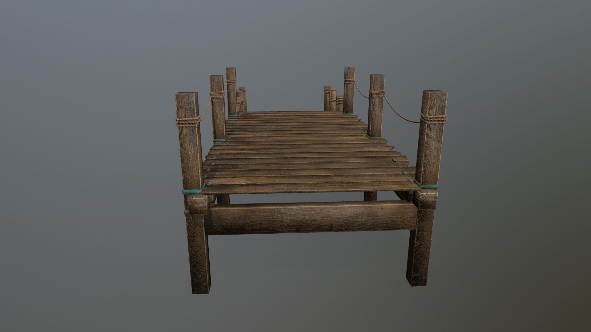 3D model Wooden Pier Set VR / AR / low-poly | CGTrader