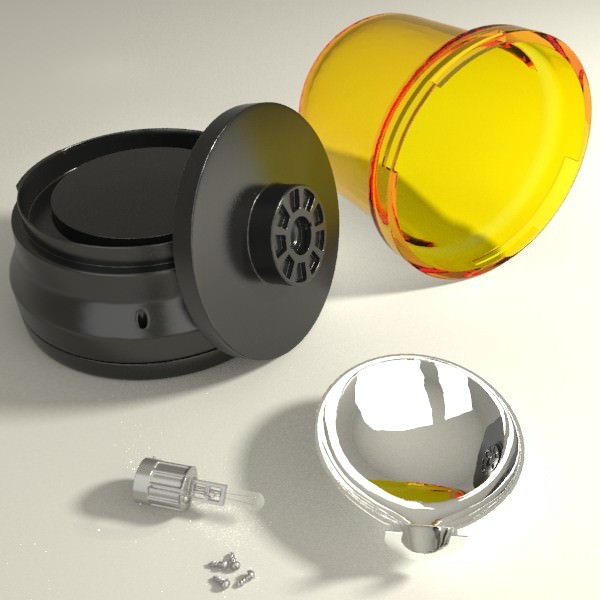 Rotating beacon 3D model | CGTrader