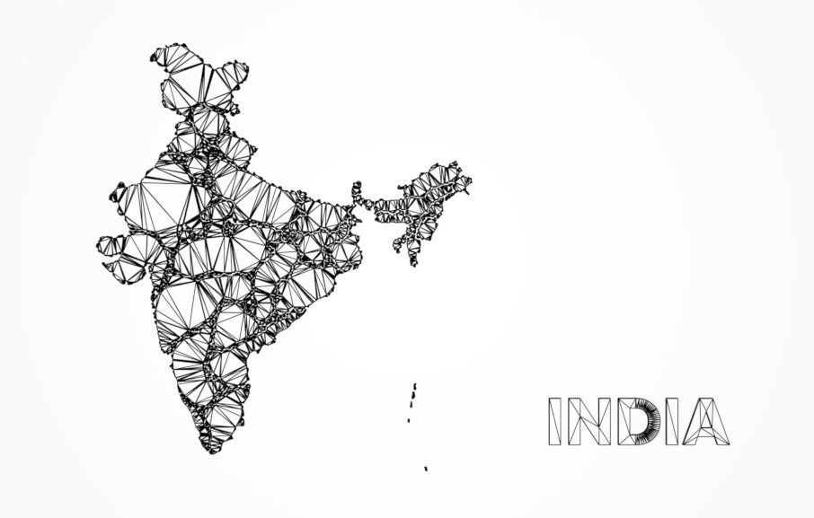 India Country Map free 3D model | CGTrader