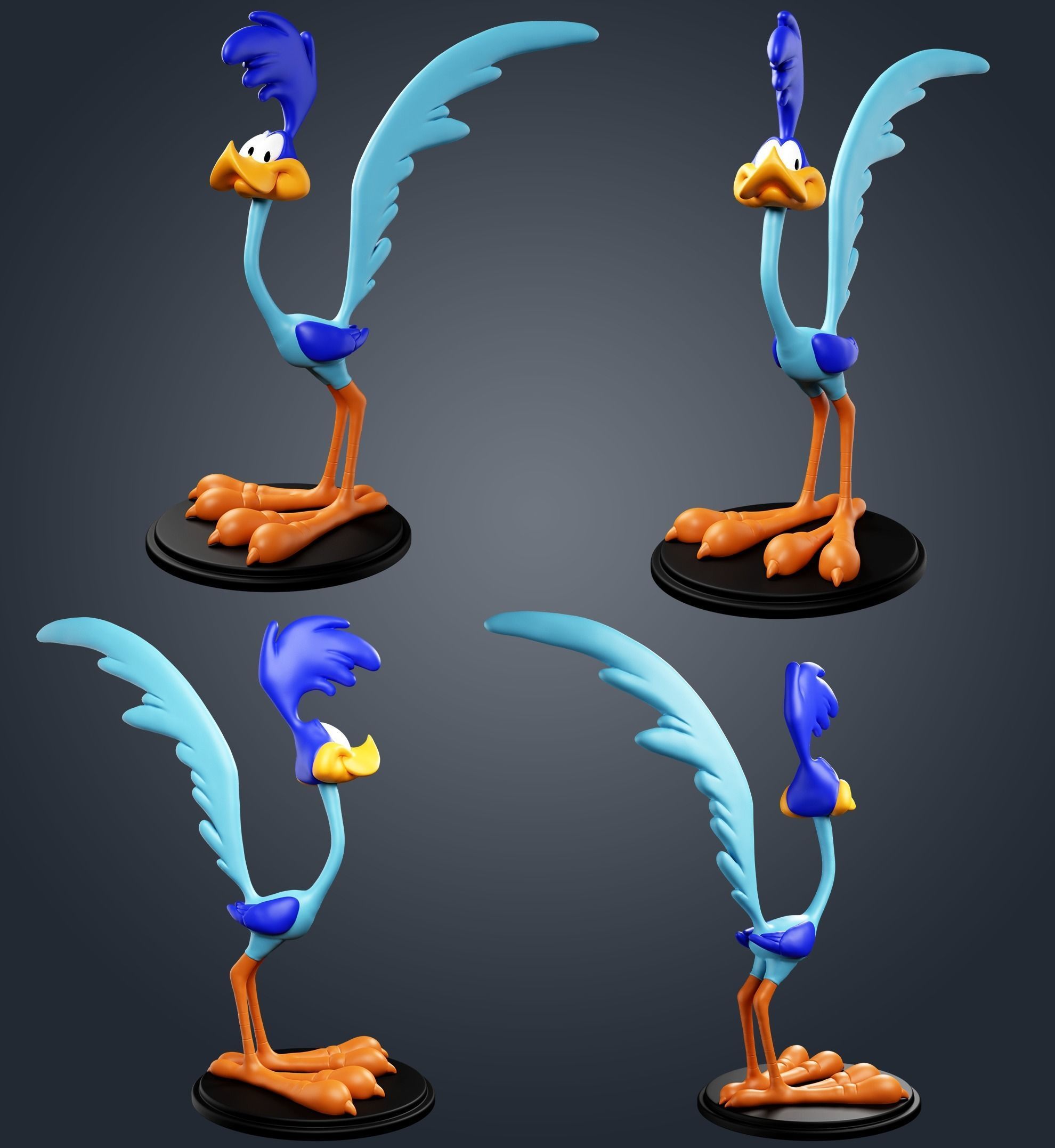 Road Runner 3D model 3D printable | CGTrader