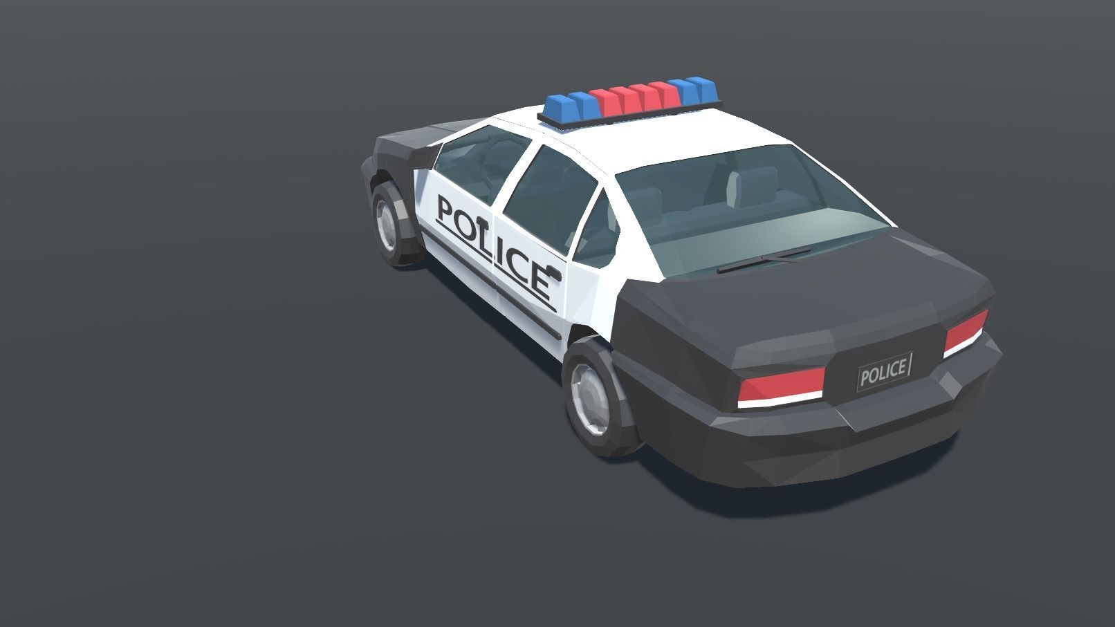 3D model Police Car Low Poly VR / AR / low-poly | CGTrader