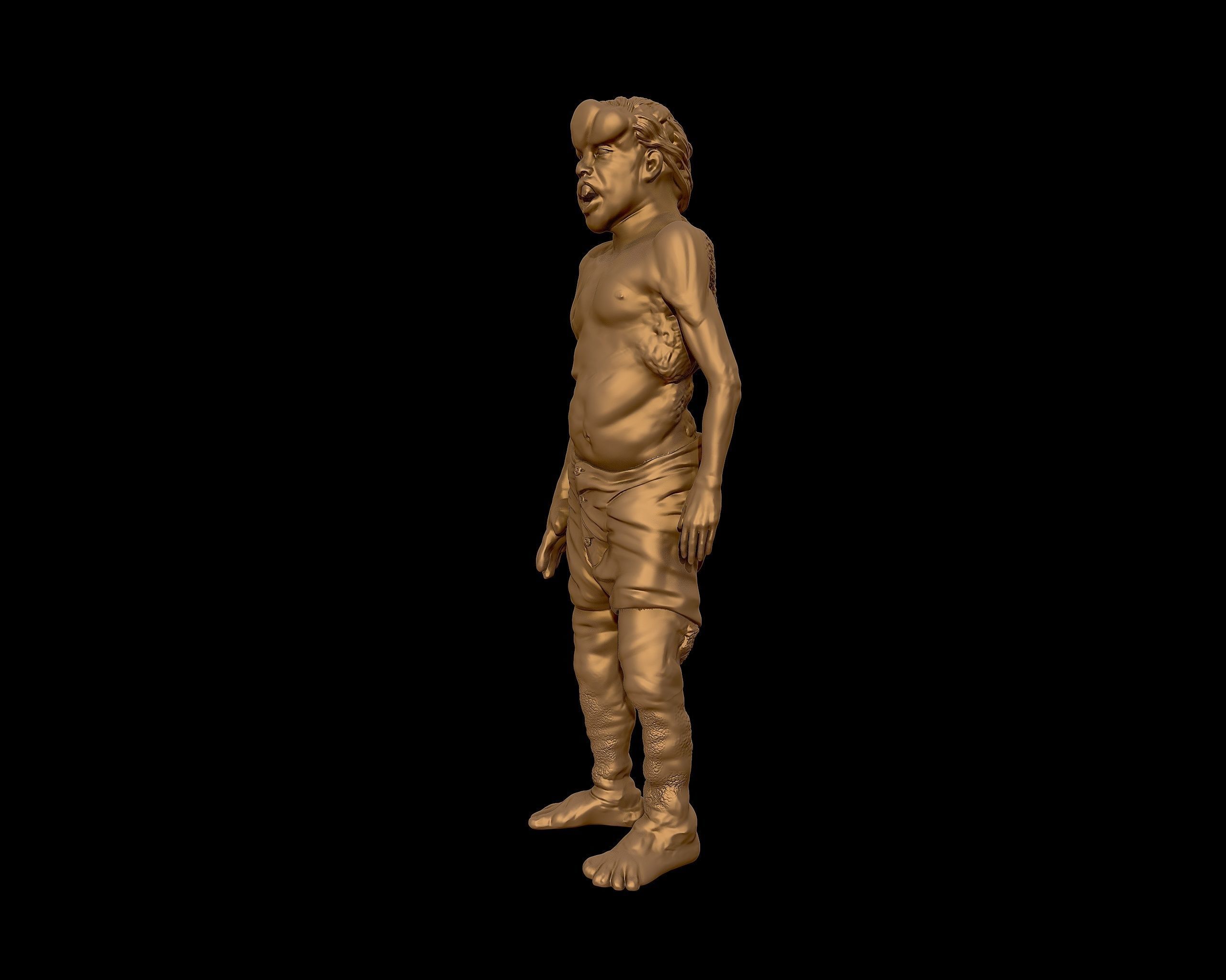 The Elephant Man Sculpture 3D model 3D printable | CGTrader