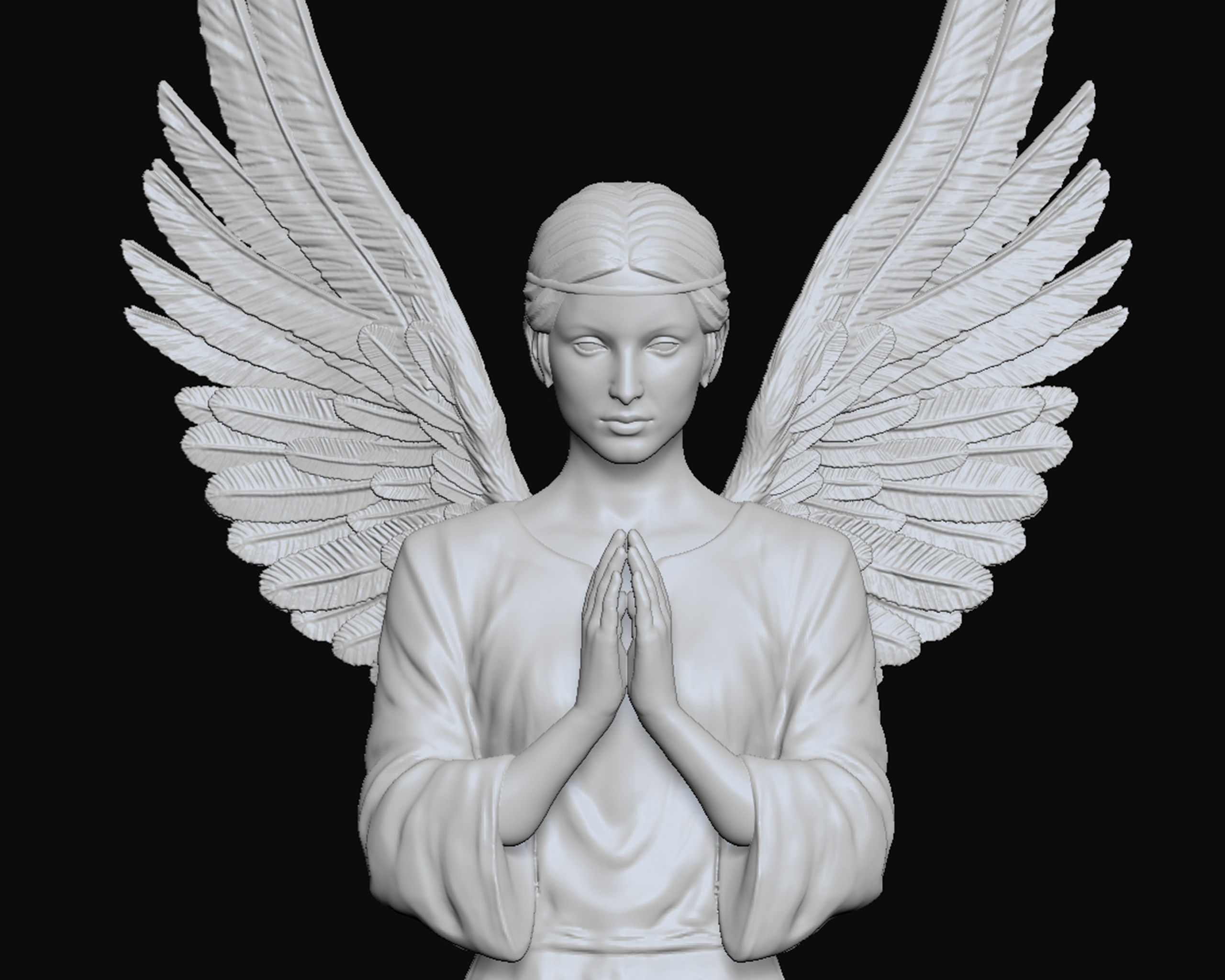 Angel 3D model sculpture 3D model 3D printable | CGTrader
