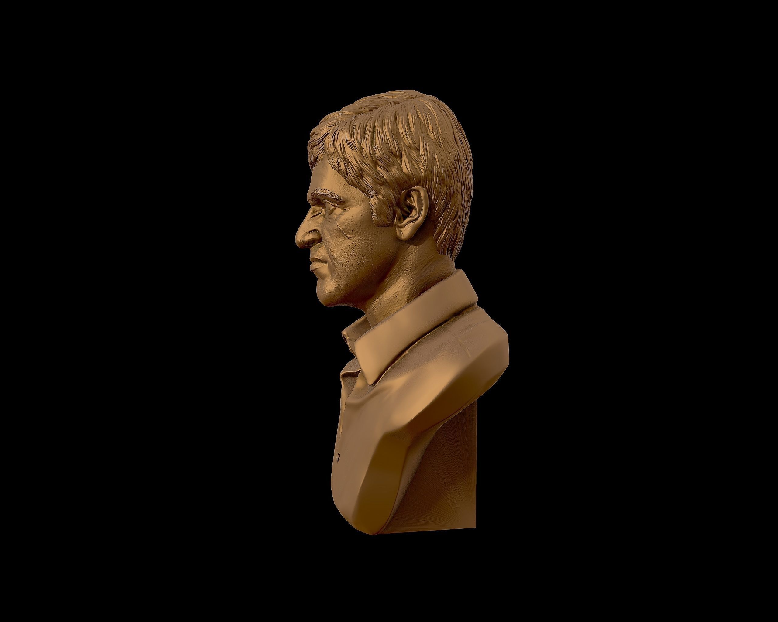 Scarface Alpacino portrait sculpture 3D model 3D printable | CGTrader