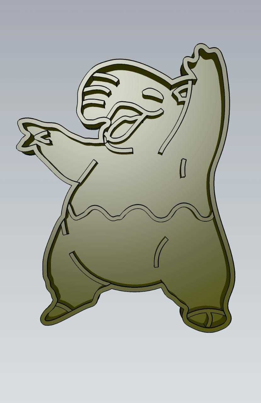 Pokemon Drowzee Cookie Cutter Stamp Cake Decorating 3D model animated | CGTrader