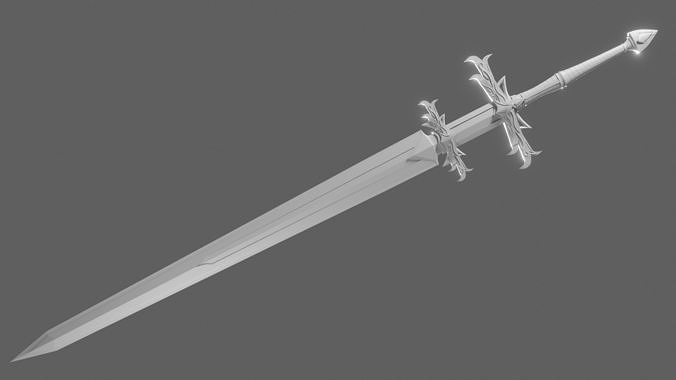 Fantasy Zweihander 3D model | CGTrader