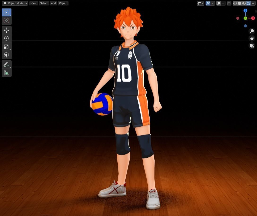 3D model Hinata Shoyou form haikyuu VR / AR / low-poly | CGTrader