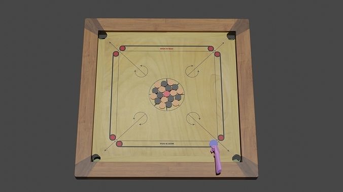 Carrom animation via Blender free 3D model animated | CGTrader