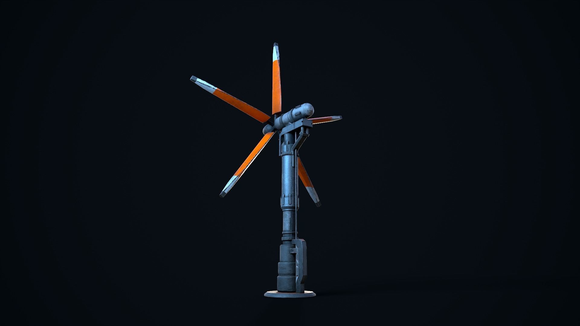 3D model Sci Fi Wind Turbine VR / AR / low-poly animated | CGTrader